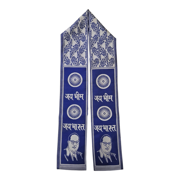 JAI BHIM JAI BHARAT PATKA/PATKE IN BLUE & WHITE COLOR – garvudyam